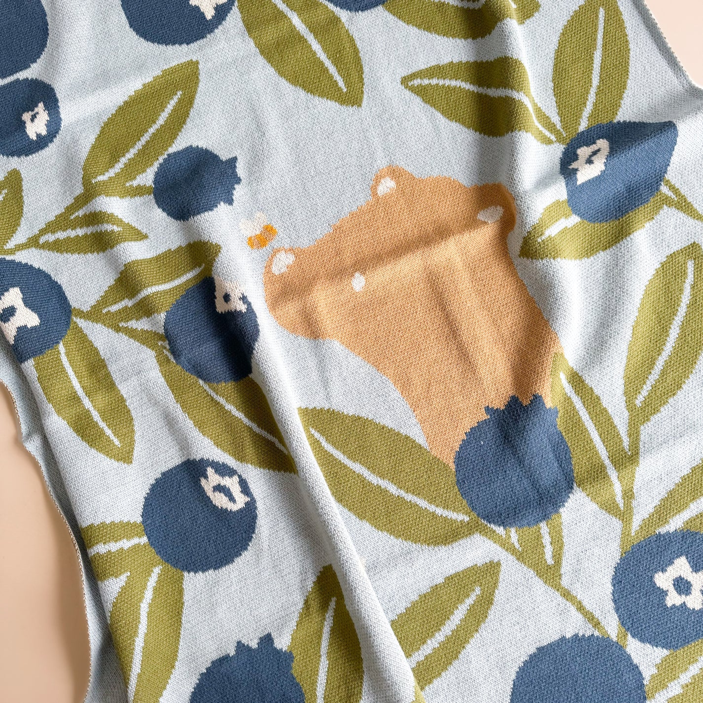 Blueberry Bear Bee Blanket | Organic Cotton – The Blueberry Hill