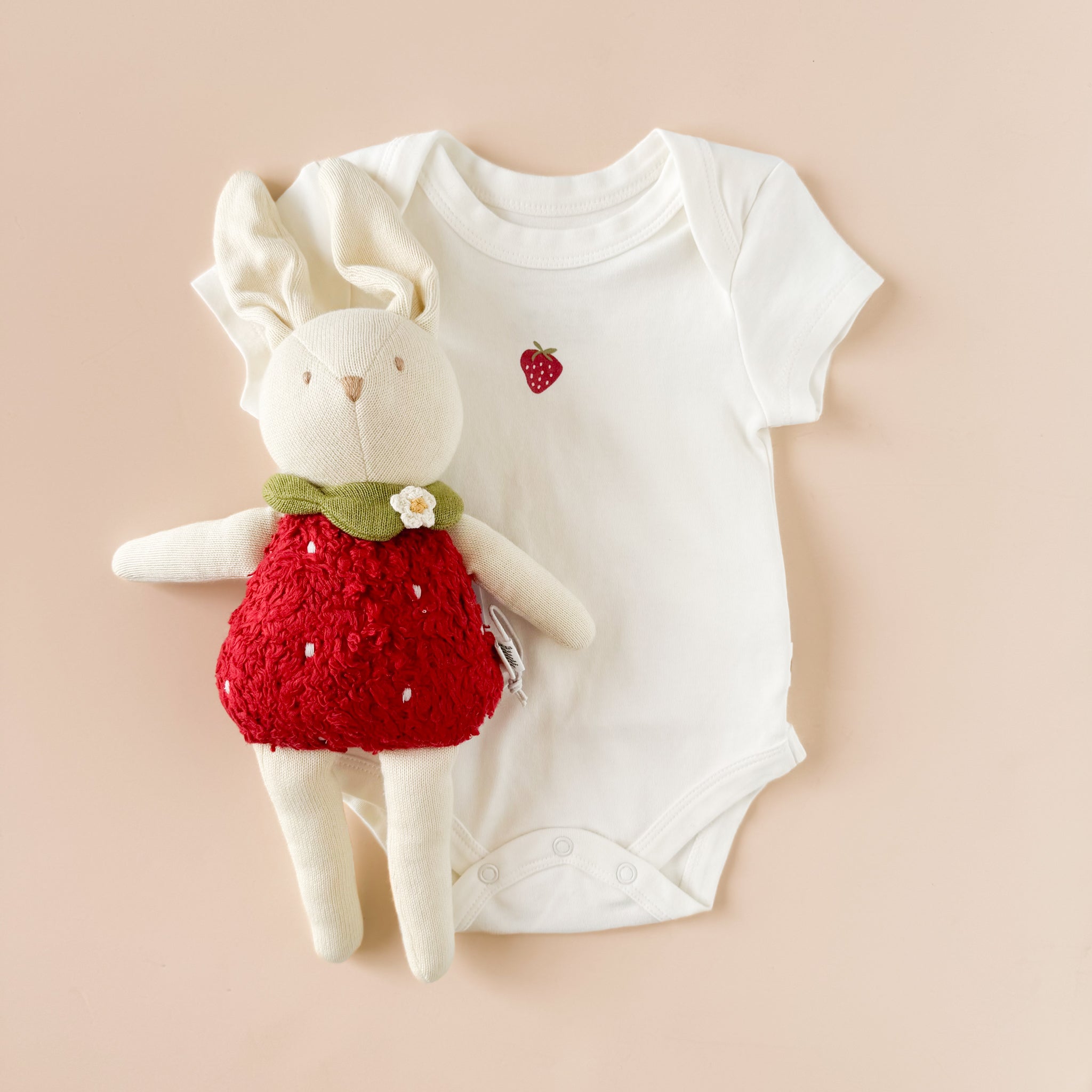 Bailey Bunny Strawberry Plush Toy – The Blueberry Hill
