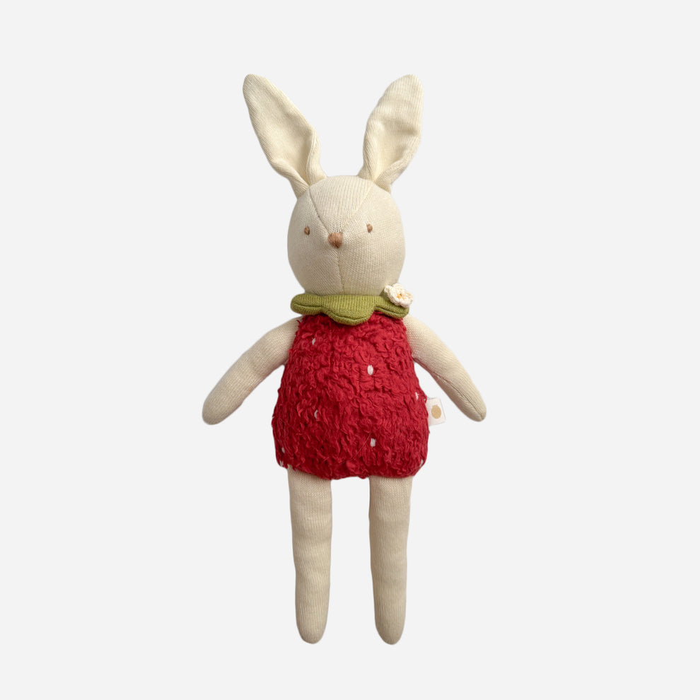 Bailey Bunny Strawberry Plush Toy – The Blueberry Hill